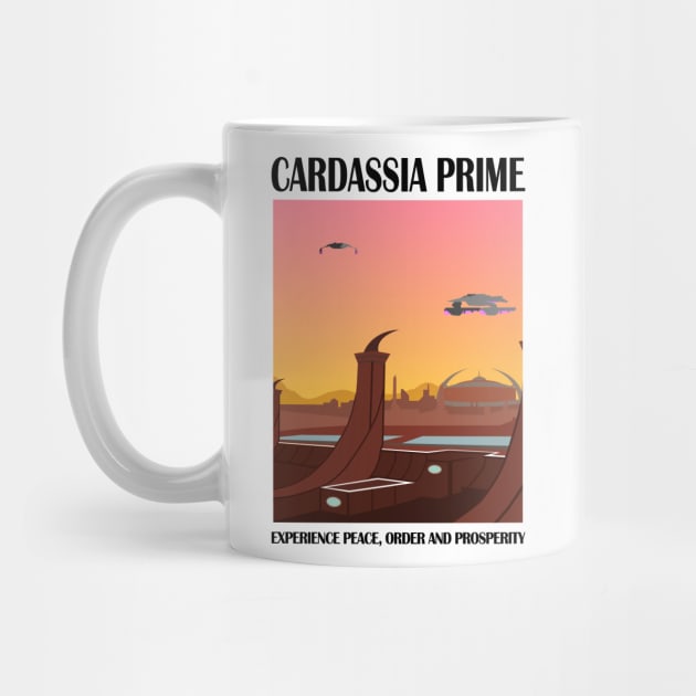 Star Trek Travel Poster Cardassia Prime Star Trek Mug Teepublic